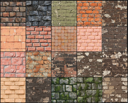 Second Life Marketplace - Seamless - Bricks Textures 2 x20